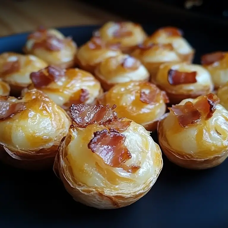 Bouchées au lardons et au comté apéritif parfait – recettesos.com